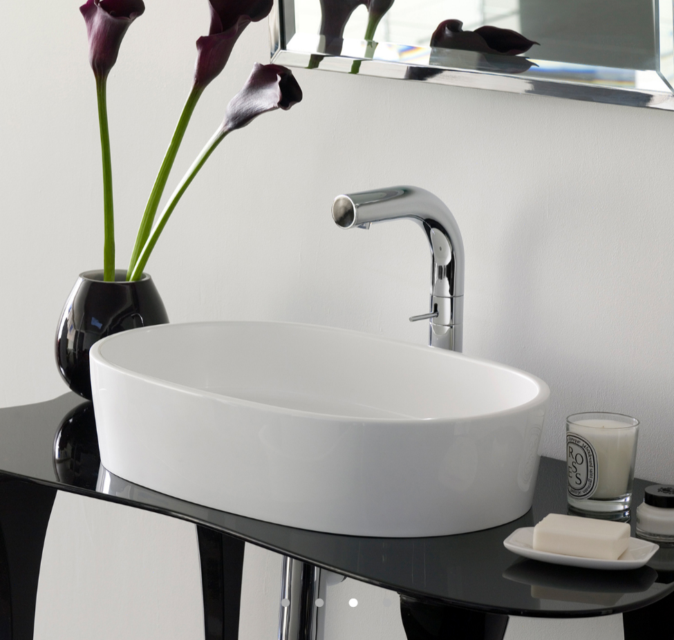 Bathroom basins - Counter-top or wall-hung in various materials