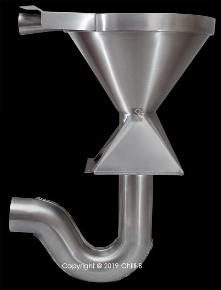 Pedestal stainless steel toilet pan - Franke Model HCL