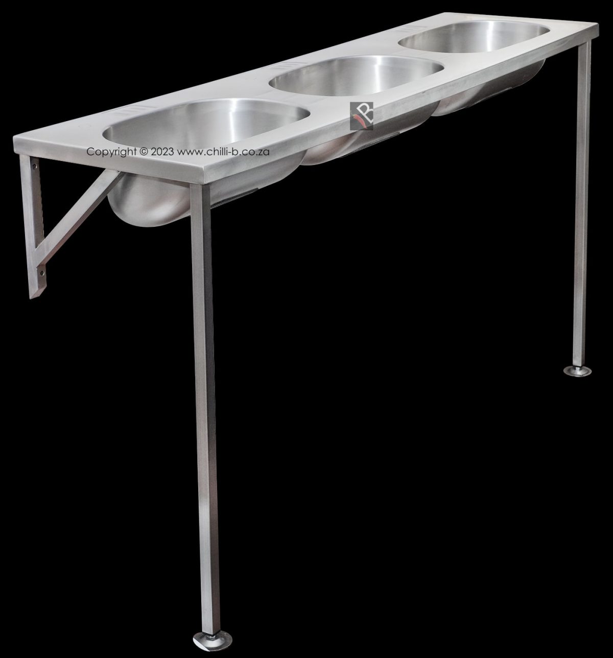 Stainless Steel multi-bowl basin | Industrial double & triple bowl ...